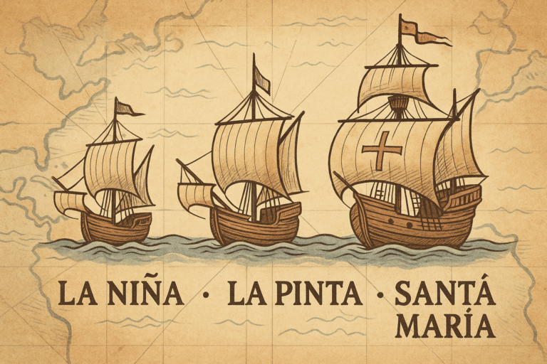 ⚓ ¿Cómo se llamaban los barcos de Cristóbal Colón? (La Niña, La Pinta y ...