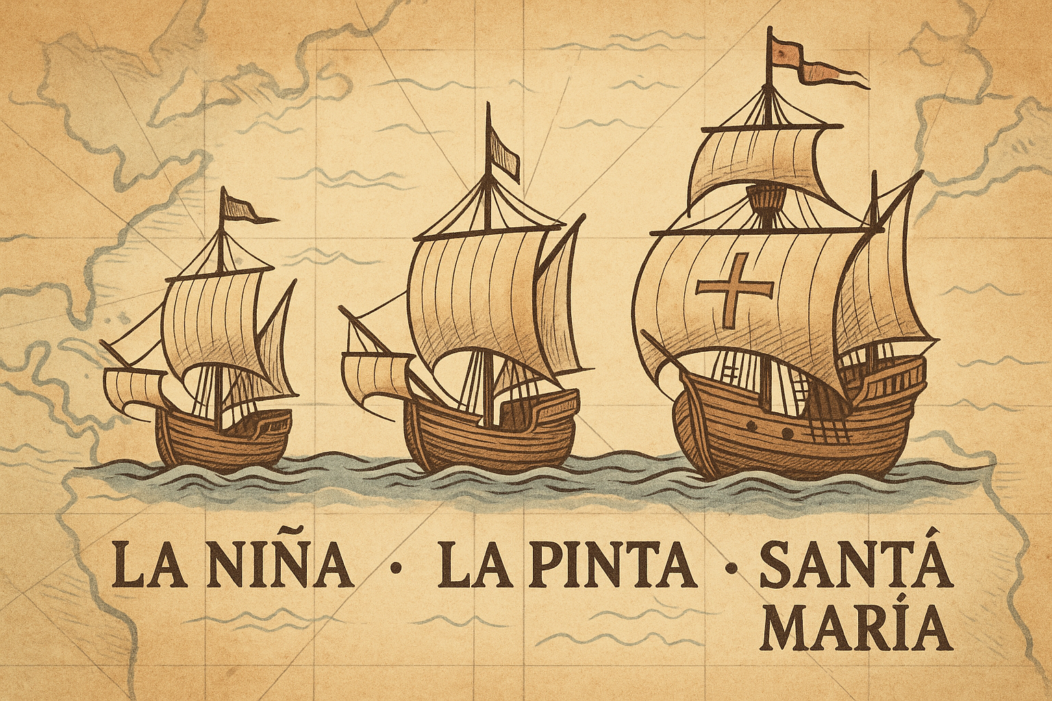⚓ ¿Cómo se llamaban los barcos de Cristóbal Colón? (La Niña, La Pinta y ...
